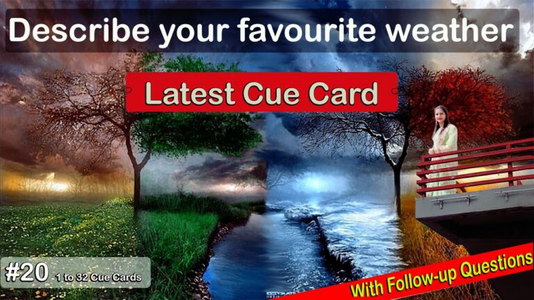 Describe Your Favourite Weather or season | Ielts Latest Cue Cards ...